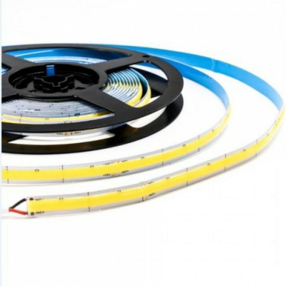 Fita Led Cob rolo 5 metros IP20 4000k branco neutro 12W/M 12V